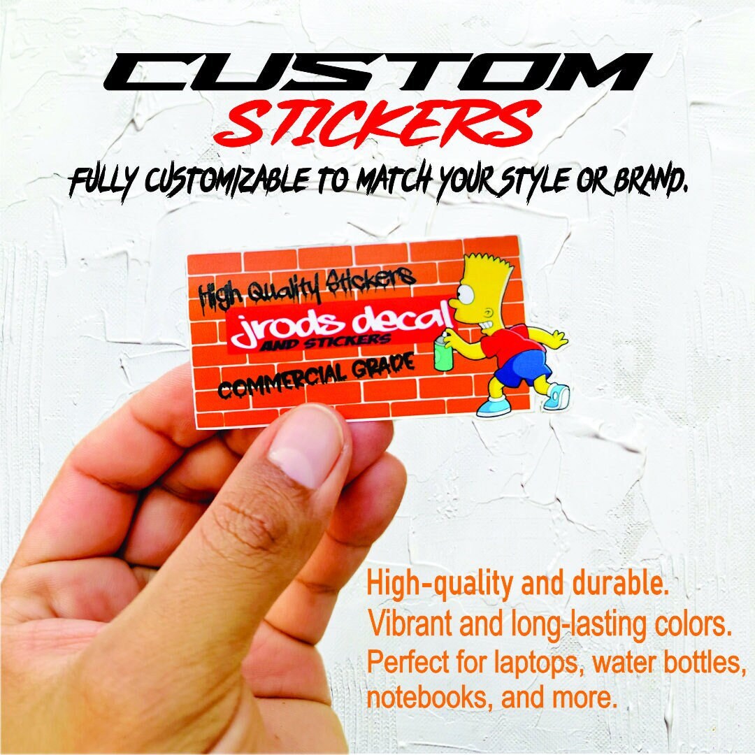 Custom Glossy Vinyl Stickers Your Design Stickers Logo Labels - Etsy