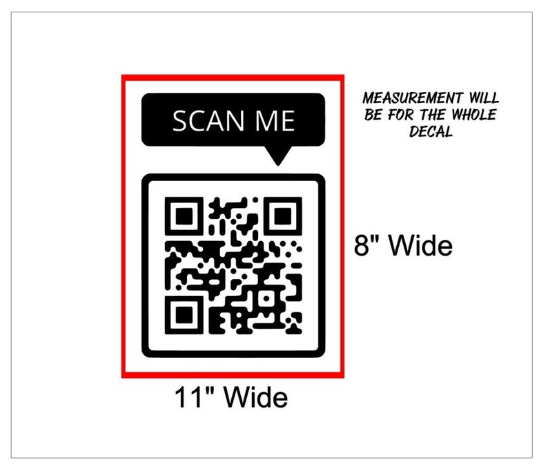 QR Code Design Your Own Storefront Window Business Decal | Etsy