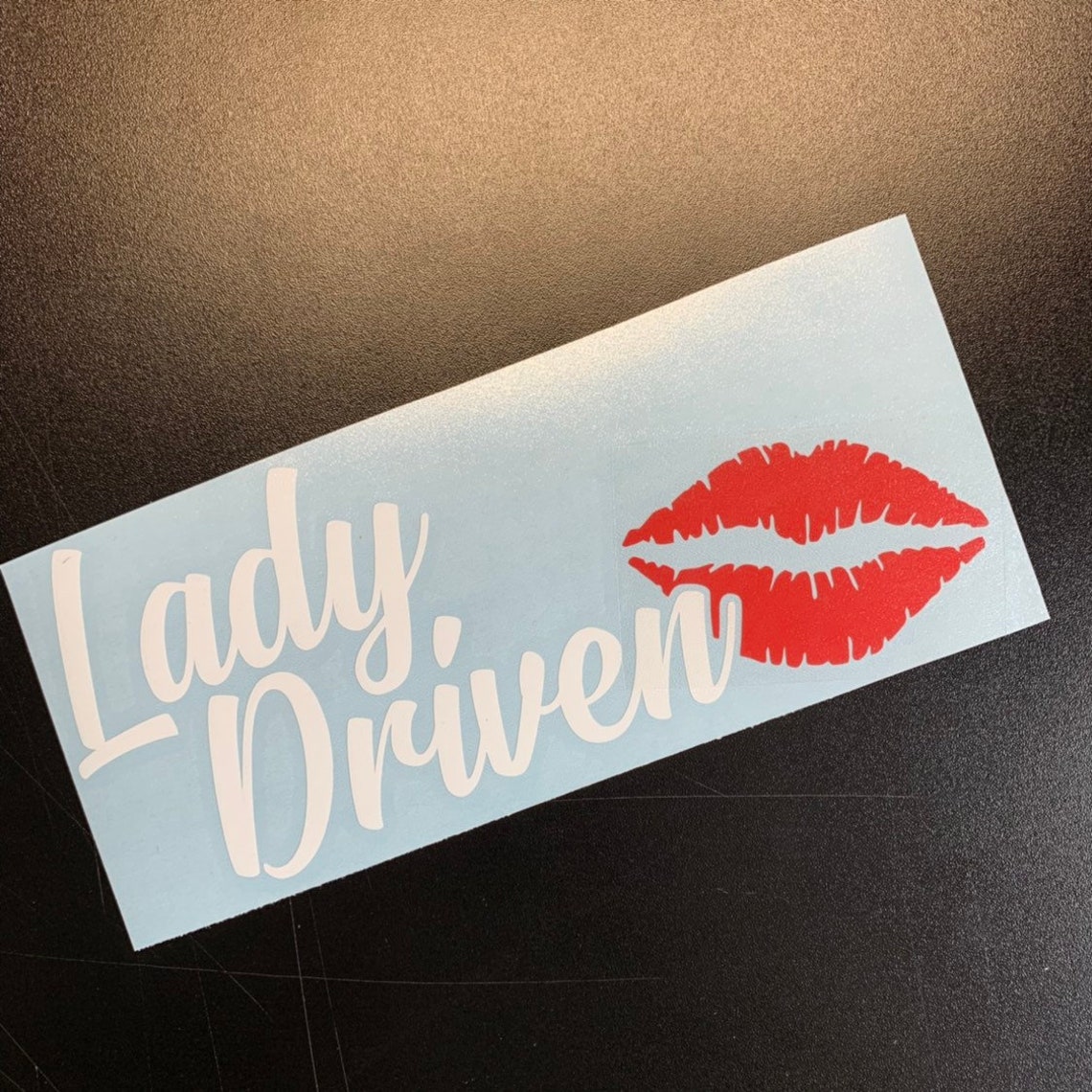 Lady Driven Decal Stickers Car Window Stickers For Her Etsy