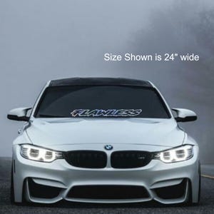 Custom Text Windshield Banners, Car Decal Sticker, Your Text Banners, Your Design Banners, Car ...