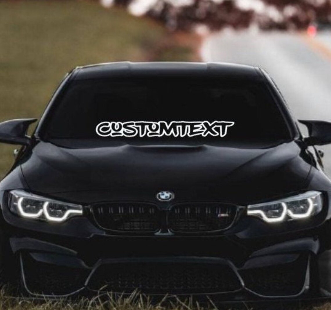 Custom Windshield Banner Decal Sticker Your Text Your - Etsy