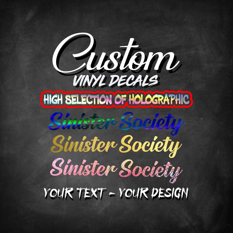 Custom Text Vinyl Decals - Personalized Instagram Username Sticker ...