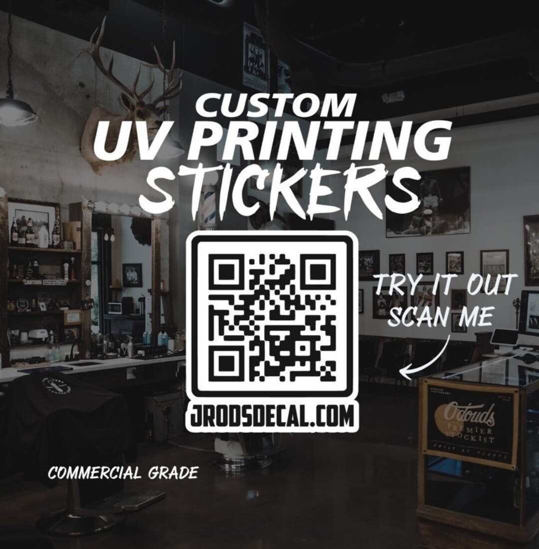 QR Code Custom Sticker Pack, Storefront Window Business Stickers ...