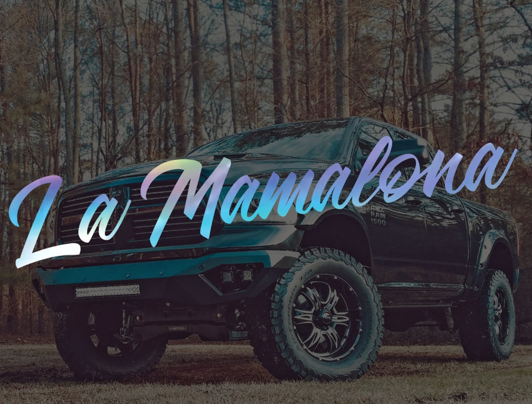 La Mamalona Tik Tok Custom Personalized Vinyl Decal Lettering Sticker ...