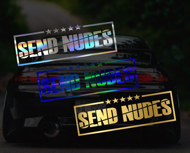 Send nudes decal for cars truck windows For back window | Etsy