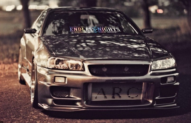 Endless Nights JDM Car Window Decal Sticker Bumper Sticker - Etsy