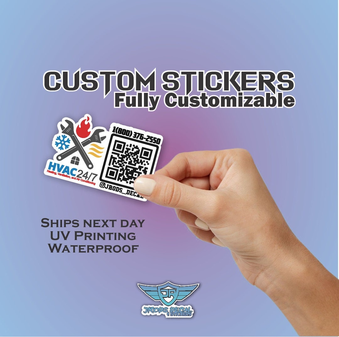 Custom Stickers Pack | Business Event | Marketing | Waterproof Vinyl ...