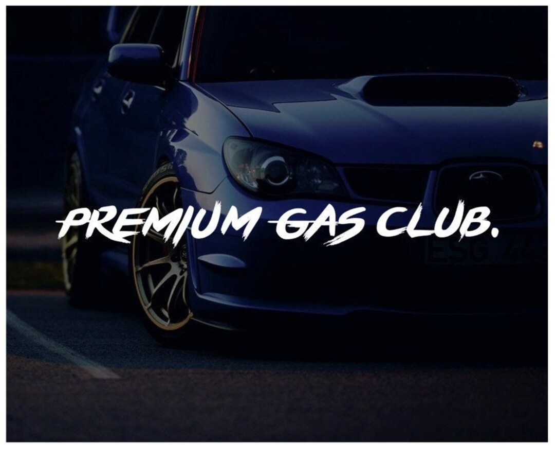 JDM Premium Gas Club Car Window Decals Japanese Drift Laptop Windshield ...