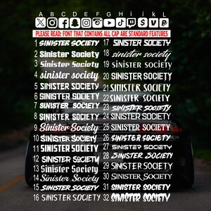 Custom Vinyl Social Media Decal Sticker: Car Window Decal - Etsy