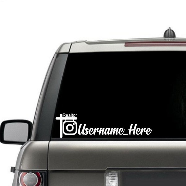 Personalized Realtor Car Decal - Etsy