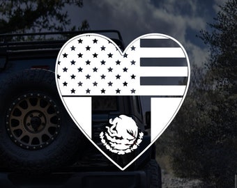 USA American Mexico Mexican Pride Country Flag Window Decal Bumper Sticker Car Truck SUV - Etsy
