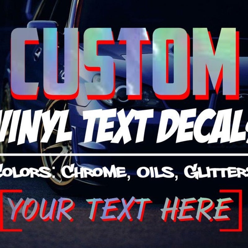 Lettering Decal - Etsy