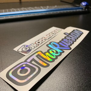 Facebook Decals for Cars Lettering Stickers Snapchat Custom Decals ...