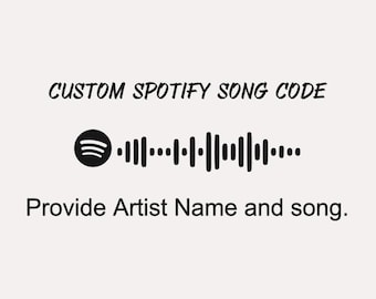 Custom Spotify Song Code Vinyl Decal Song Code Sticker Music Code Decal ...