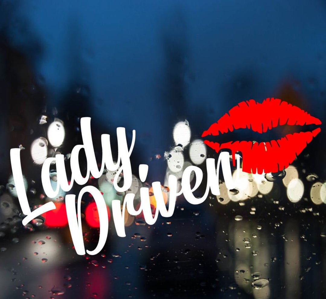 Lady Driven Decal Stickers Car Window Stickers for Her - Etsy