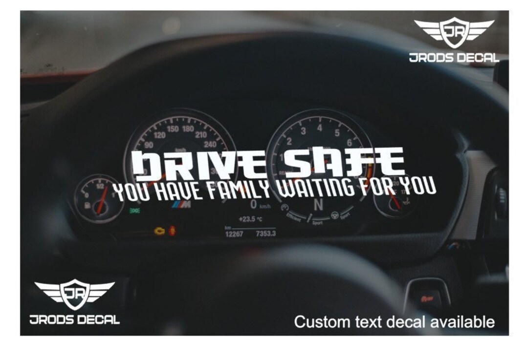 JDM Drive Safe Car Decal Stickers | Dashboard Decals Stickers - Etsy
