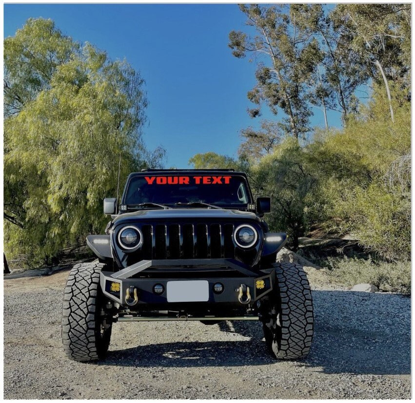 Custom Windshield Banner Decal Sticker Your Text Your - Etsy
