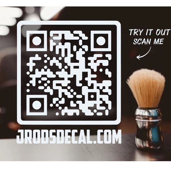 Qr Code Vinyl Decal - Etsy