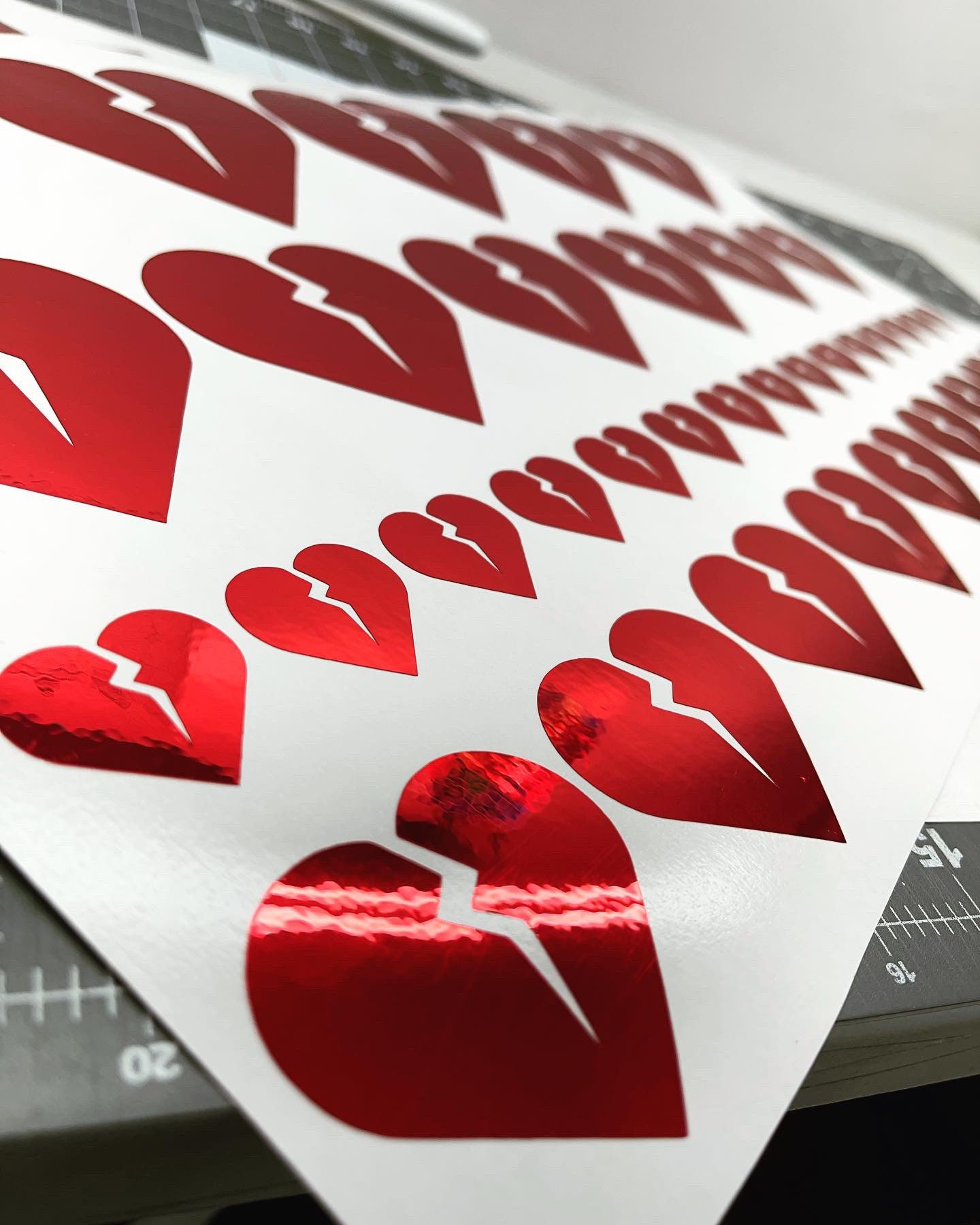 Broken Hearts Full Sheet Car Decal Stickers | Etsy