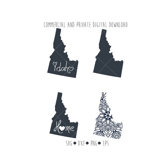 Usa states SVG Idaho Clipart SVG Cricut Files Instant Download Svg ...