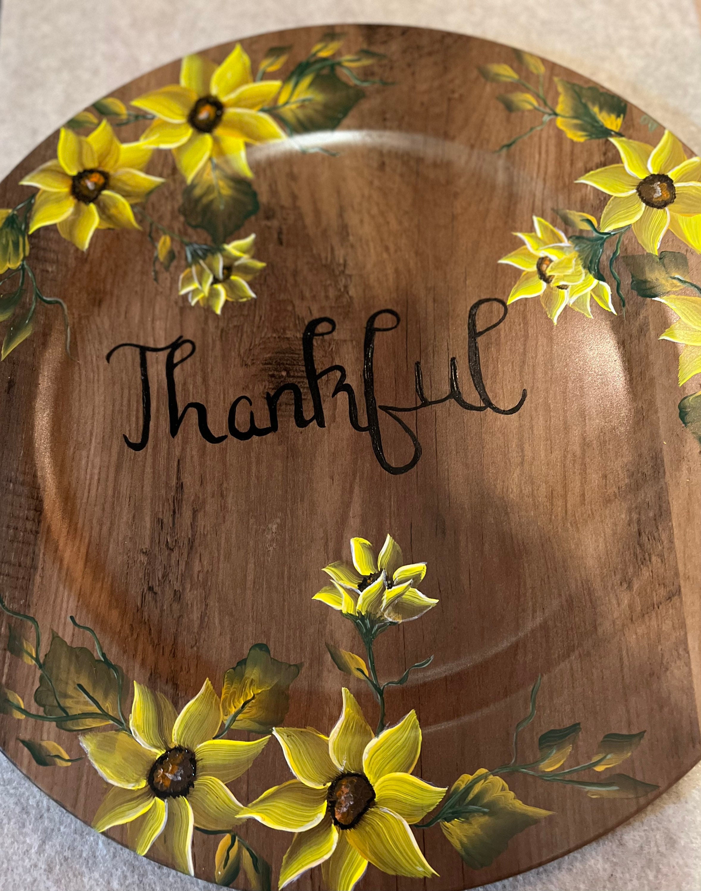 Charger Plate, Plate Charger, Plate, Hand Painted Plate Charger, Accent ...