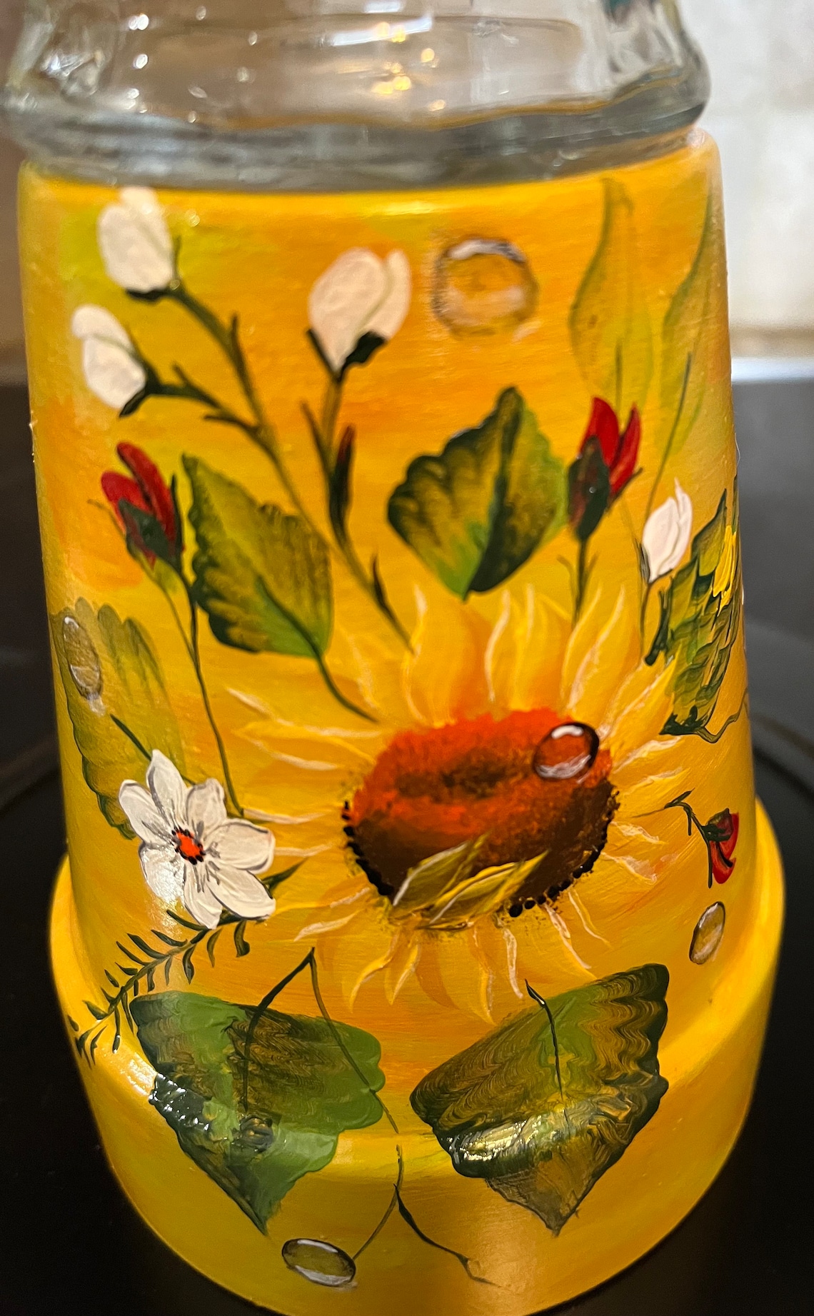 Clay Pot Candy Jar Hand Painted Candy Jar Painted Candy Jar - Etsy