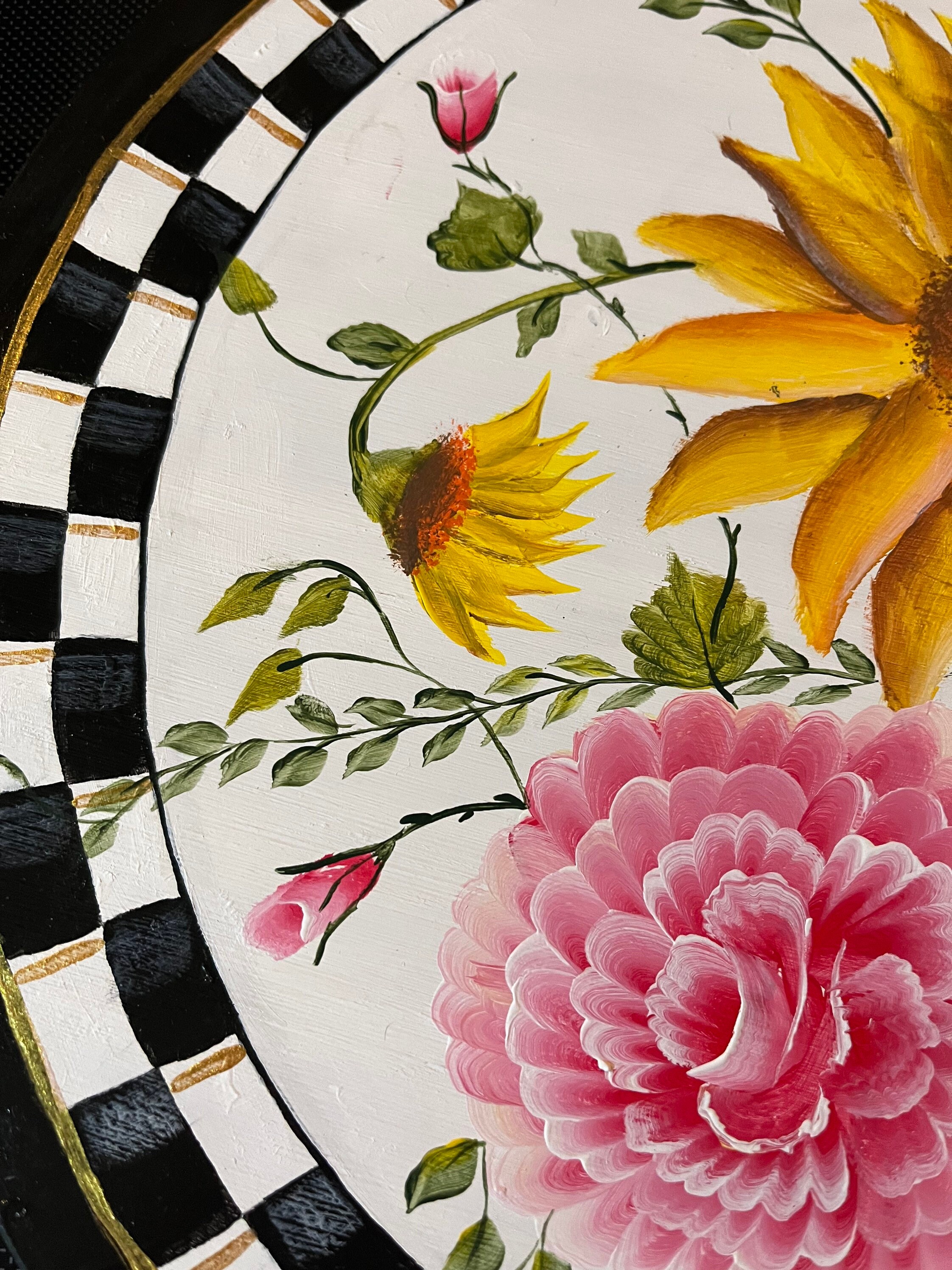 Lazy Susan, Hand Painted Lazy Susan, Turntable, Painted Turntable ...