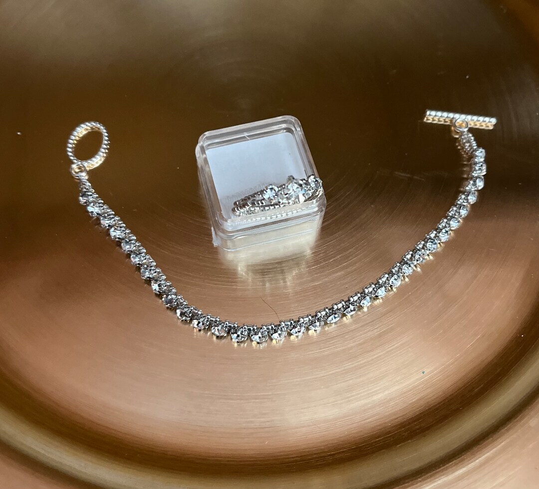 Crystal Bracelet and Ring Set, Beaded Jewelry - Etsy