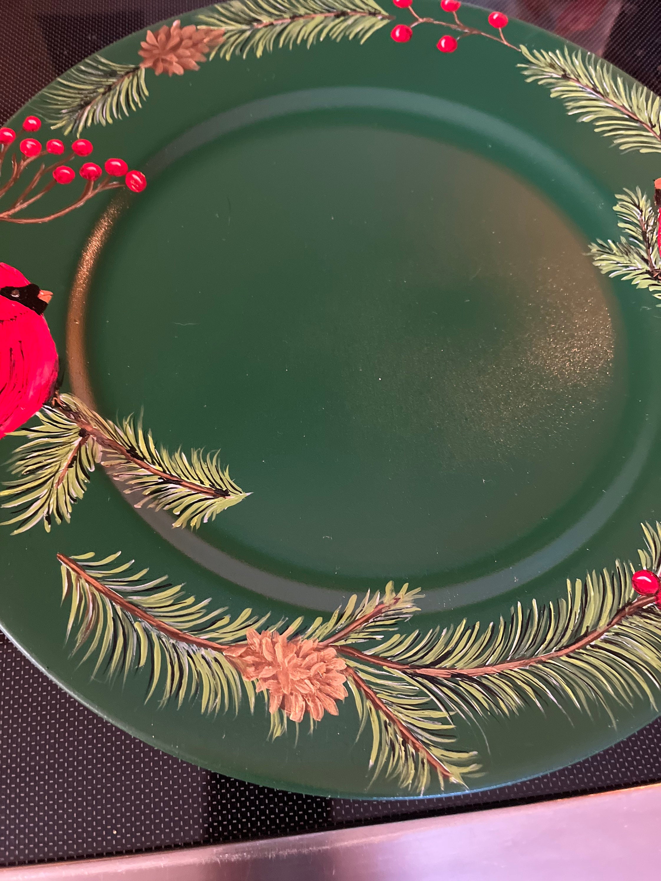 Charger Plate, Hand Painted Charger, Plate, Decorative Plate Charger ...