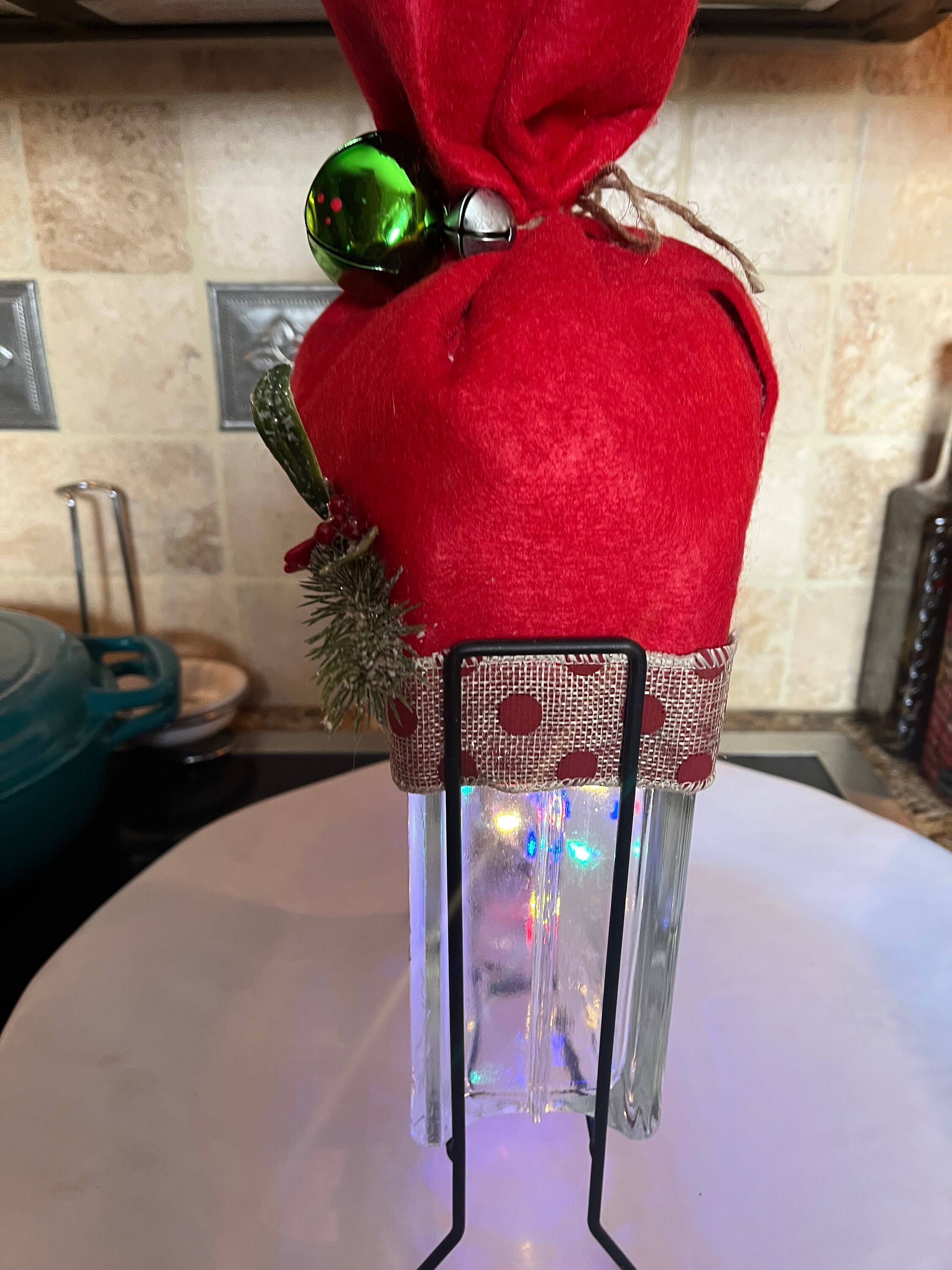 Snowman Glass Block With Stand, Snowman Glass Art, Snowman, Hand ...