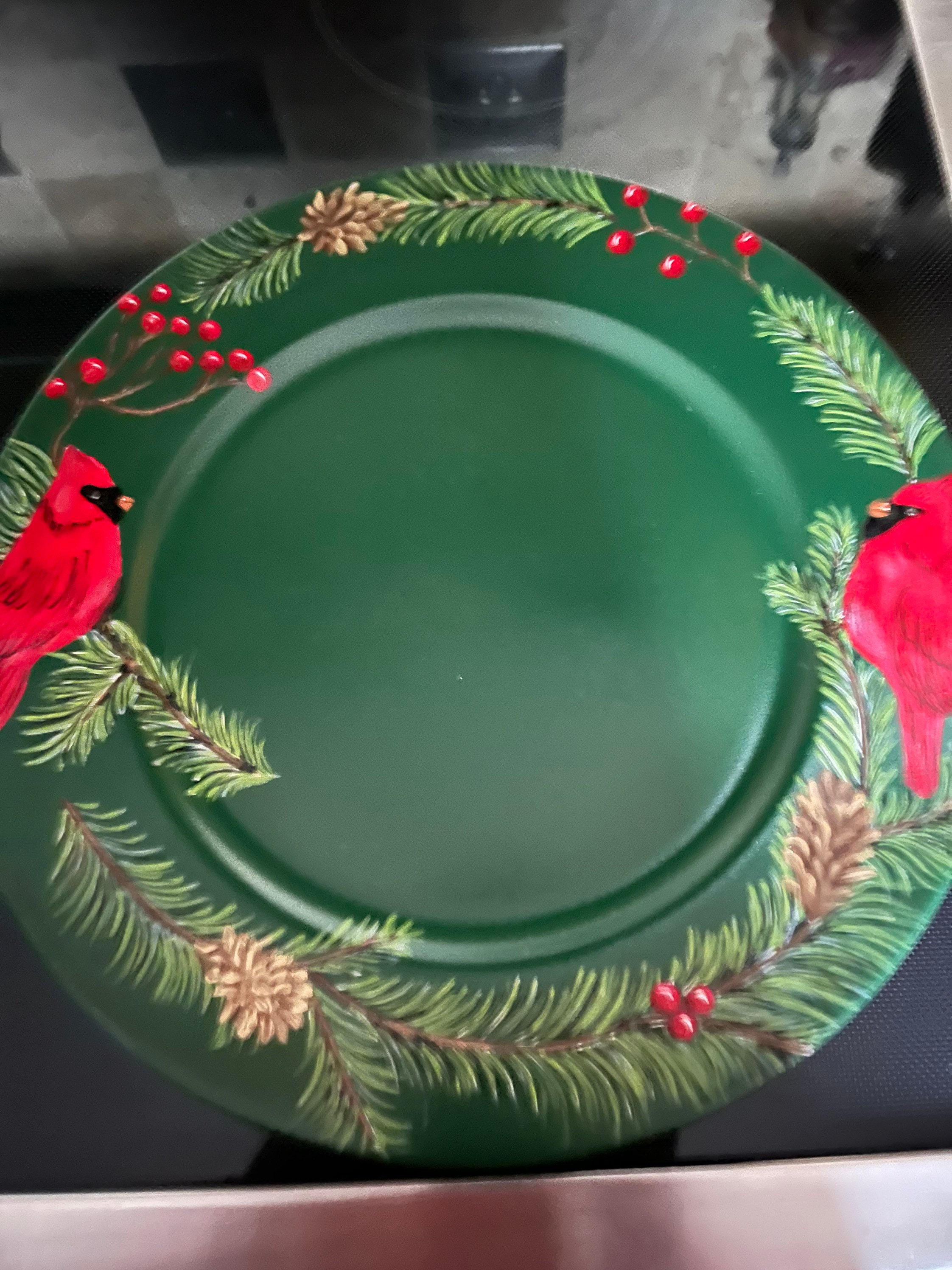 Charger Plate, Hand Painted Charger, Plate, Decorative Plate Charger ...