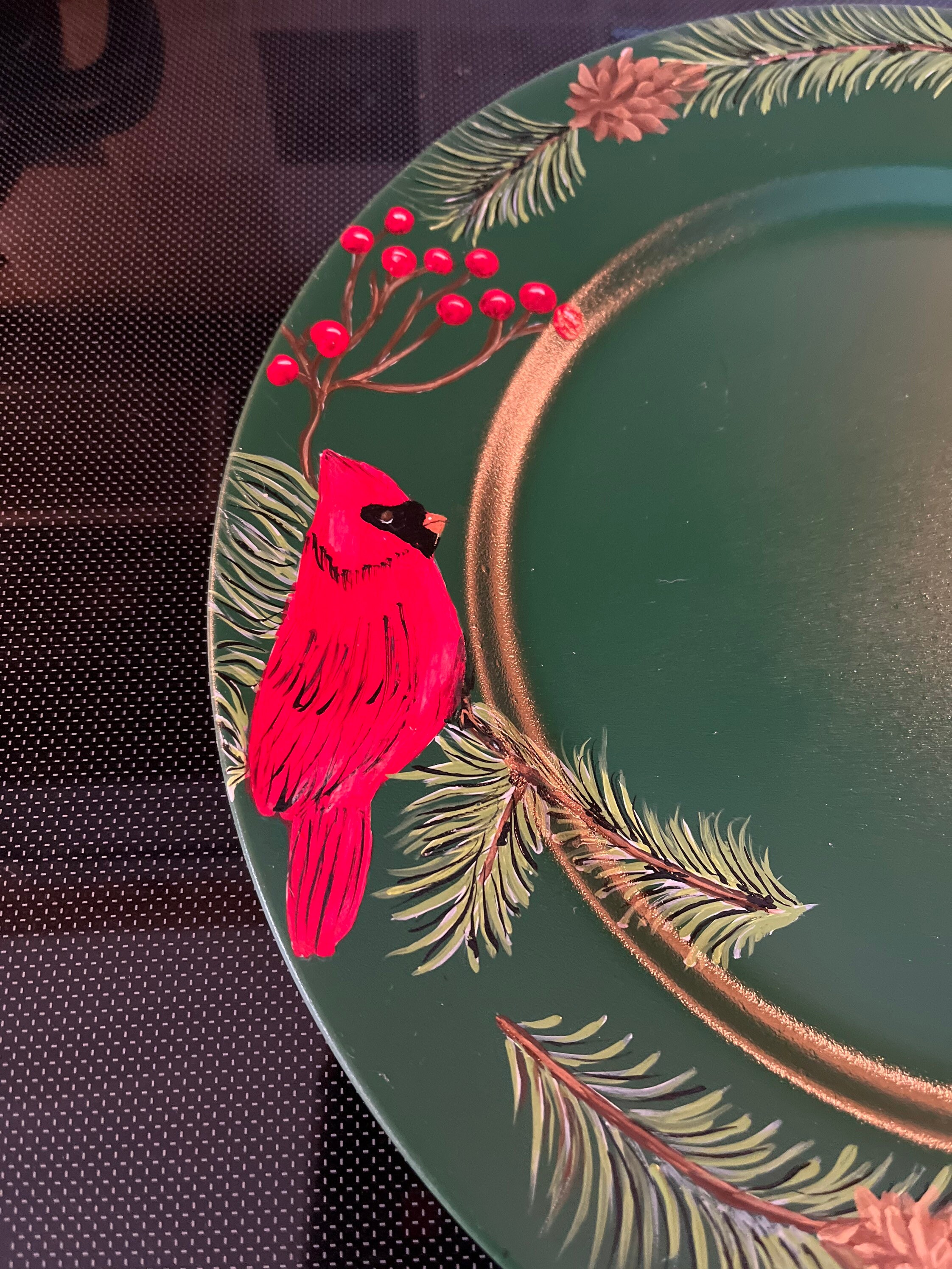 Charger Plate, Hand Painted Charger, Plate, Decorative Plate Charger ...