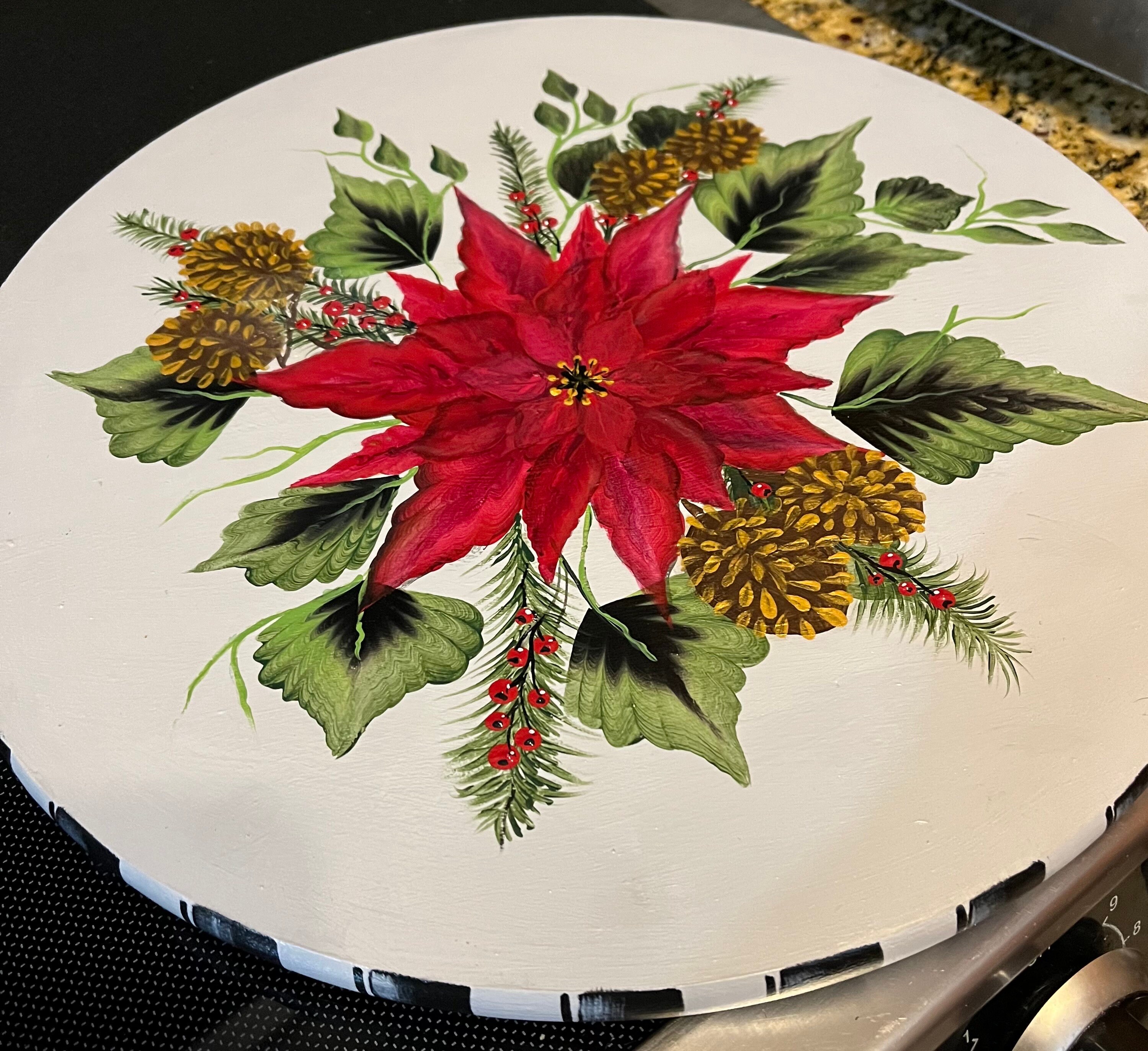 Lazy Susan, Hand Painted Lazy Susan, Turntable, Painted Turntable ...