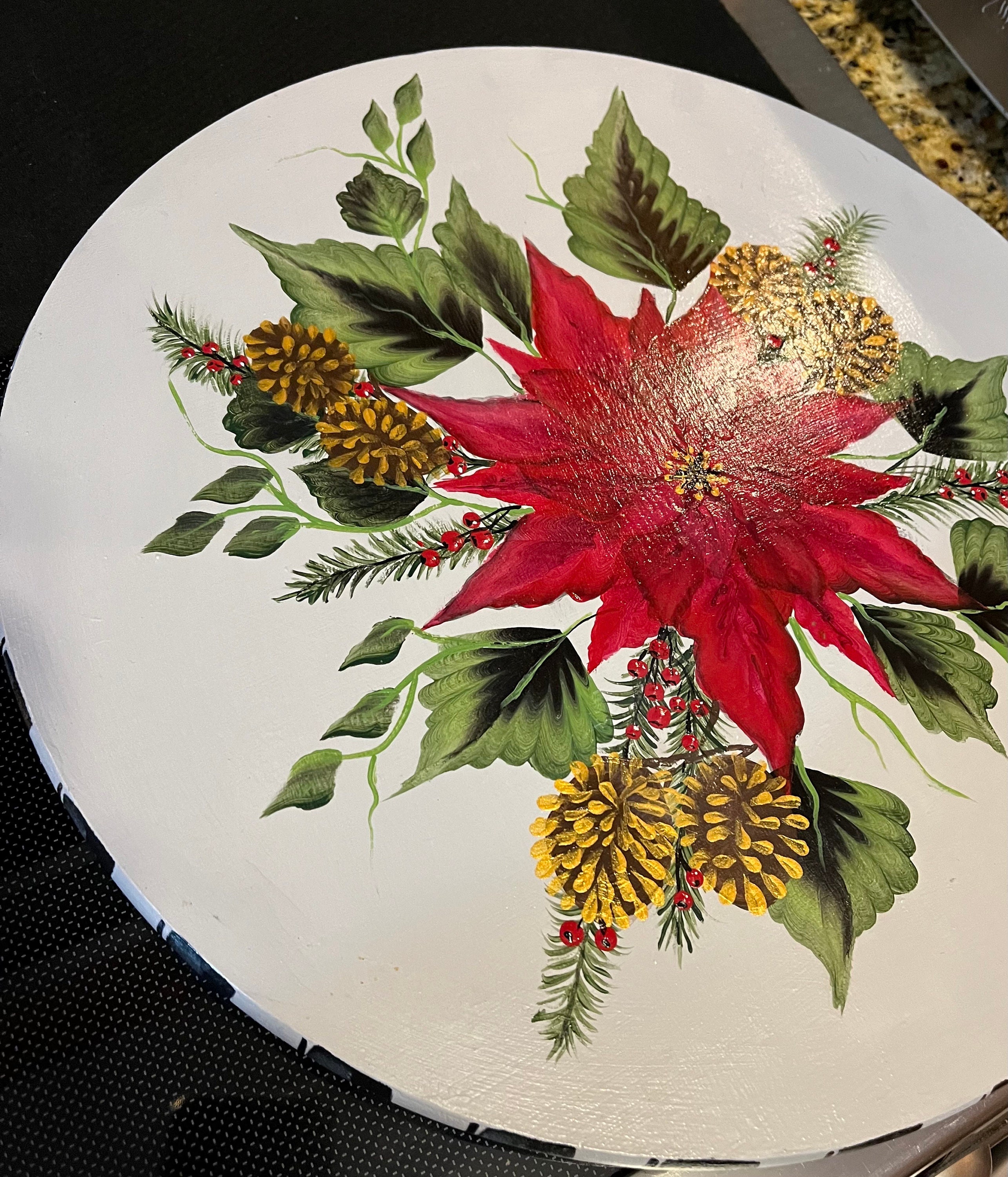 Lazy Susan, Hand Painted Lazy Susan, Turntable, Painted Turntable ...