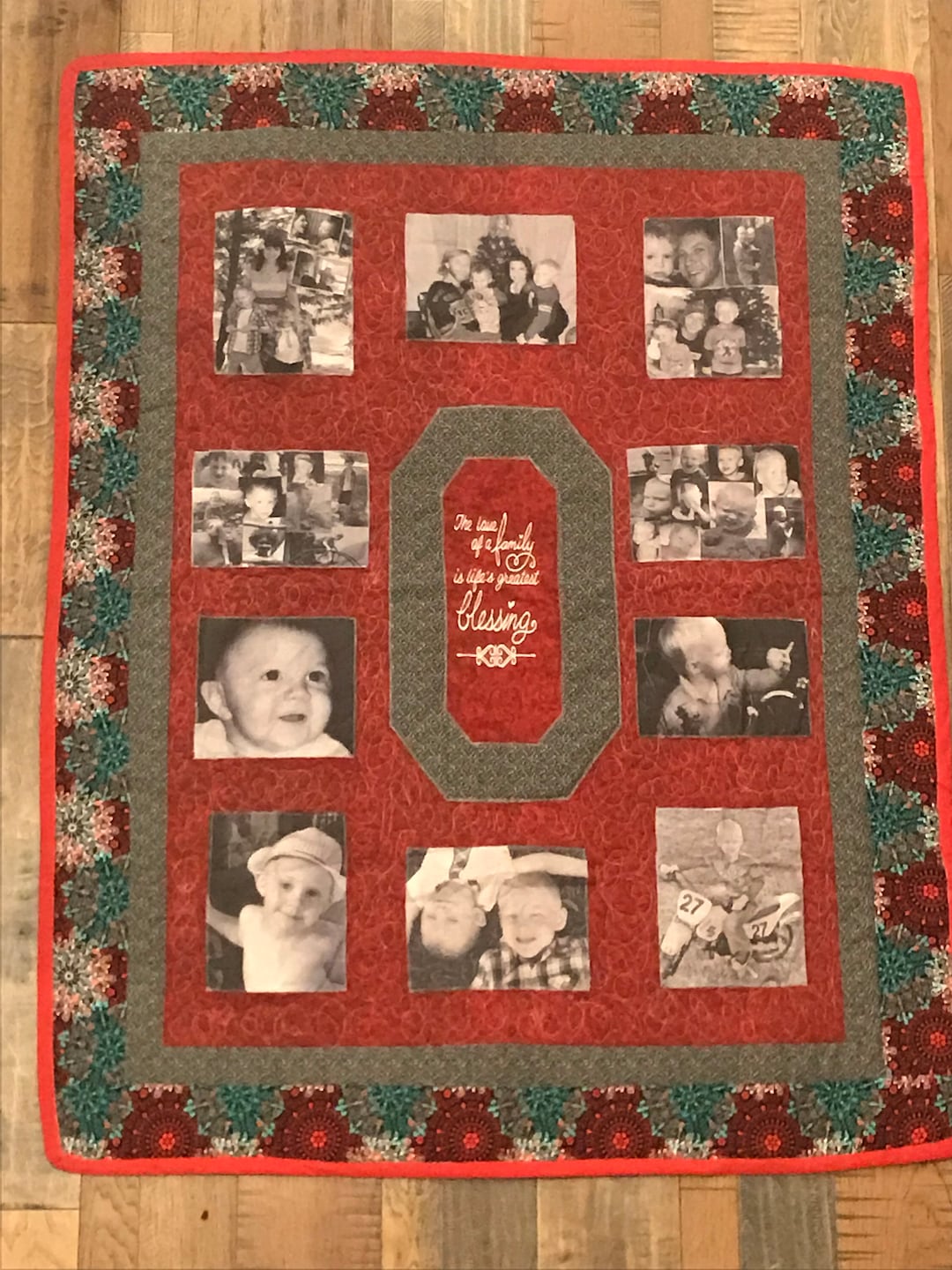 Quilt, Memory Quilt,family Heirloom Quilt, Quilt, Picture Quilt, CUSTOM ...