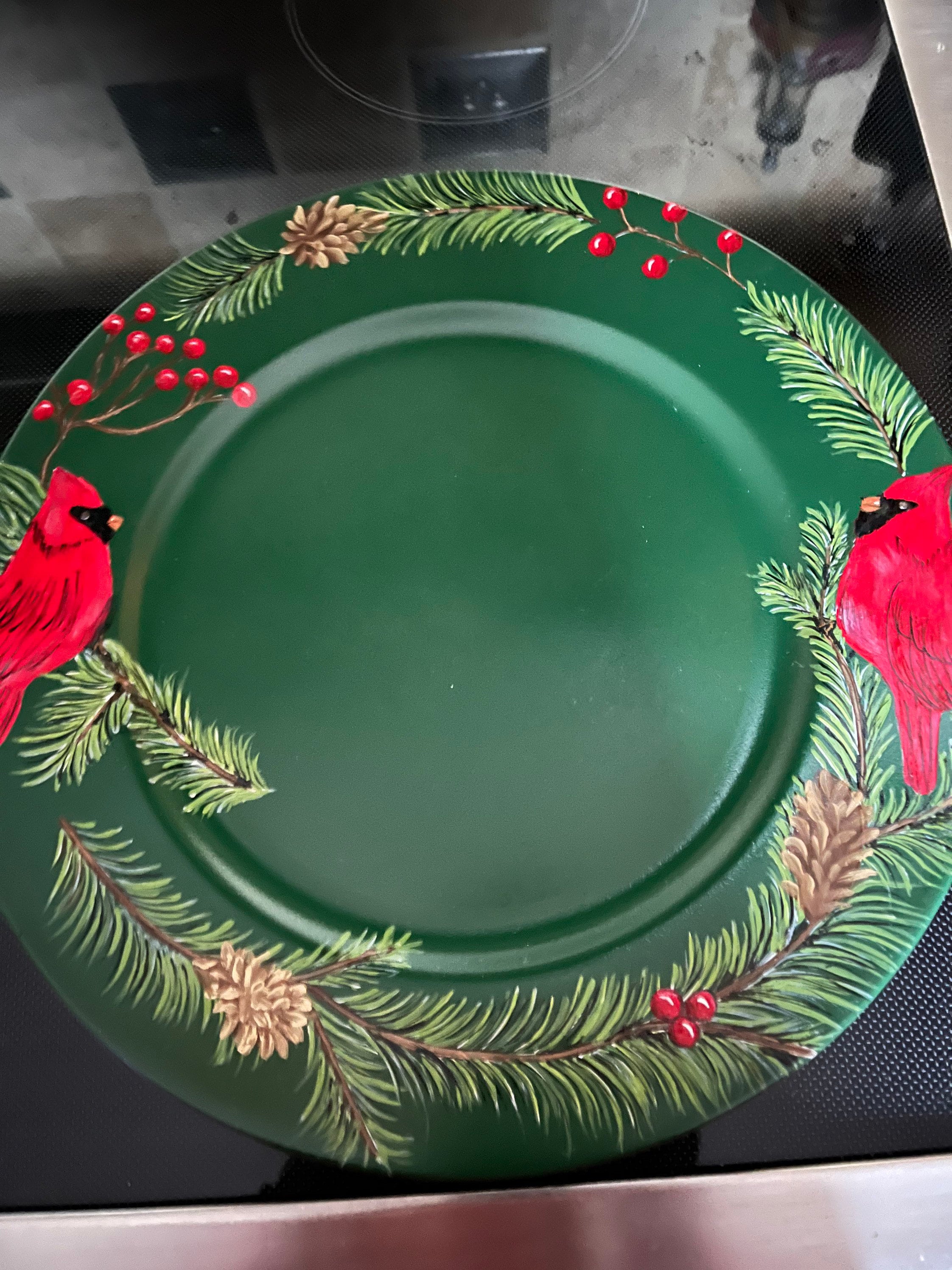 Charger Plate, Hand Painted Charger, Plate, Decorative Plate Charger ...