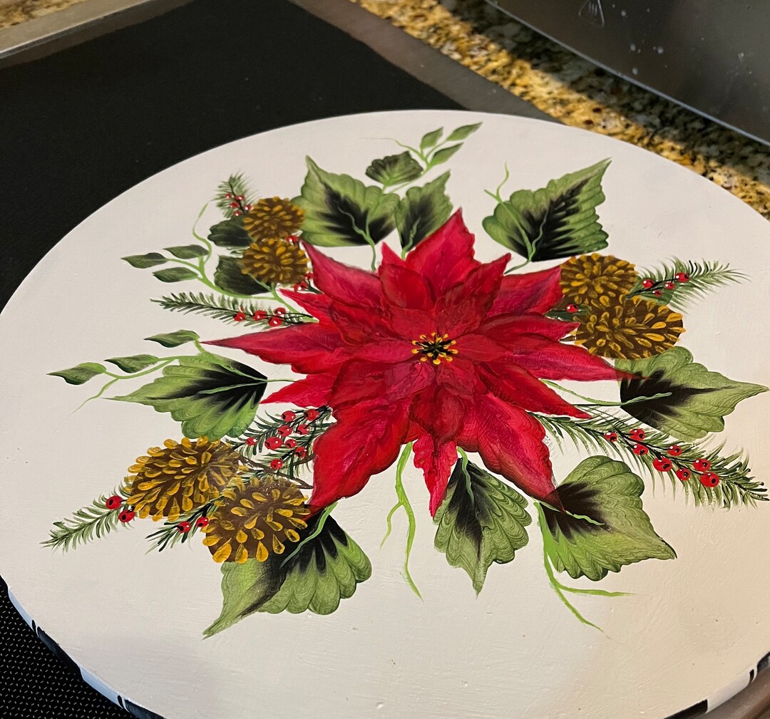 Lazy Susan, Hand Painted Lazy Susan, Turntable, Painted Turntable ...