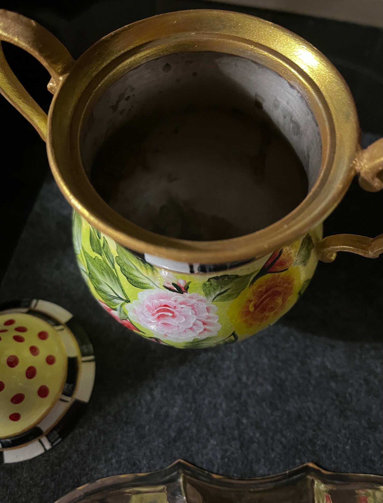 Hand-painted Floral Sugar and Creamer Set With Tray, Decorative Tray - Etsy
