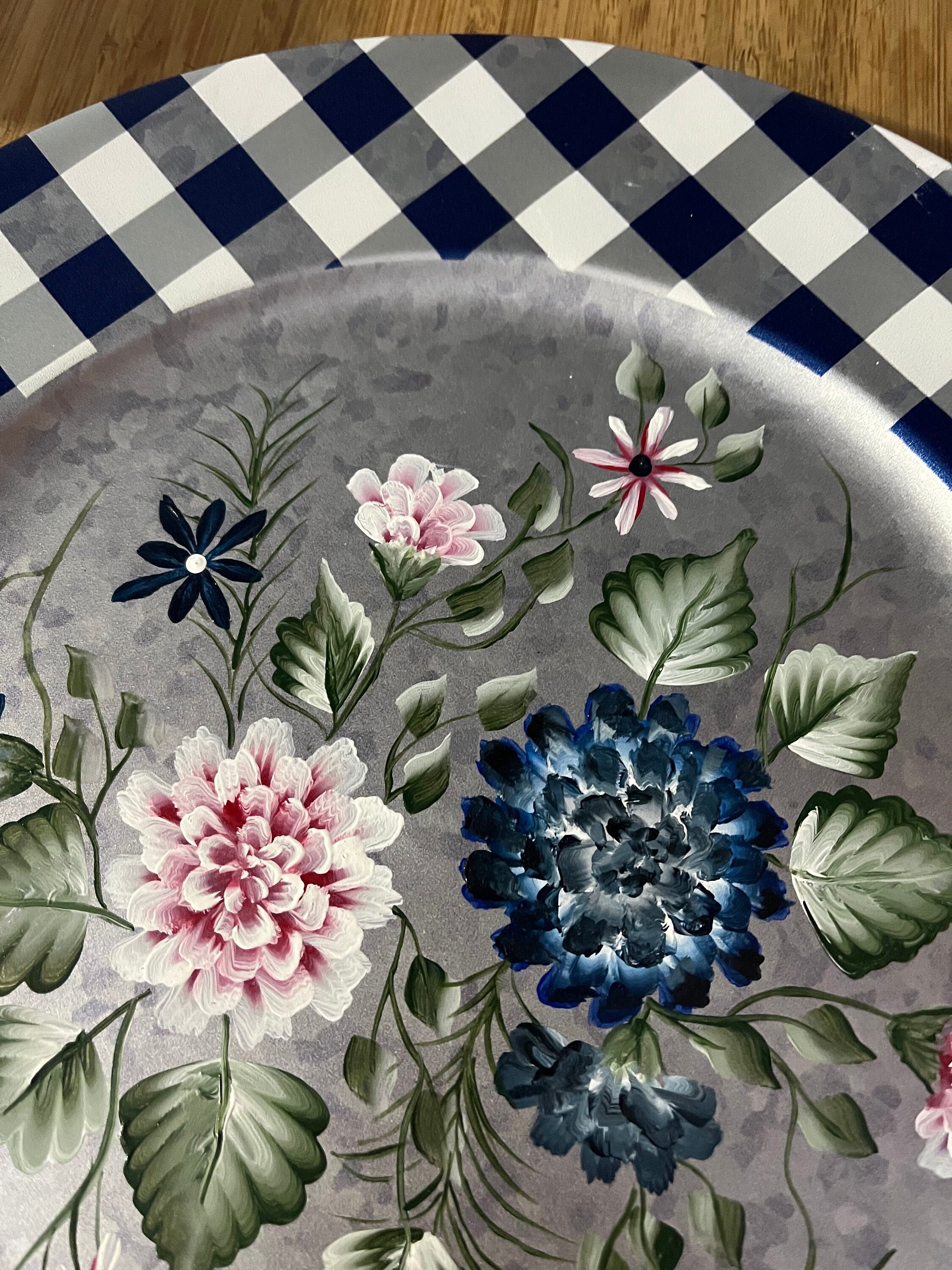 Charger Plate, Plate Charger, Plate, Hand Painted Plate Charger, Accent ...