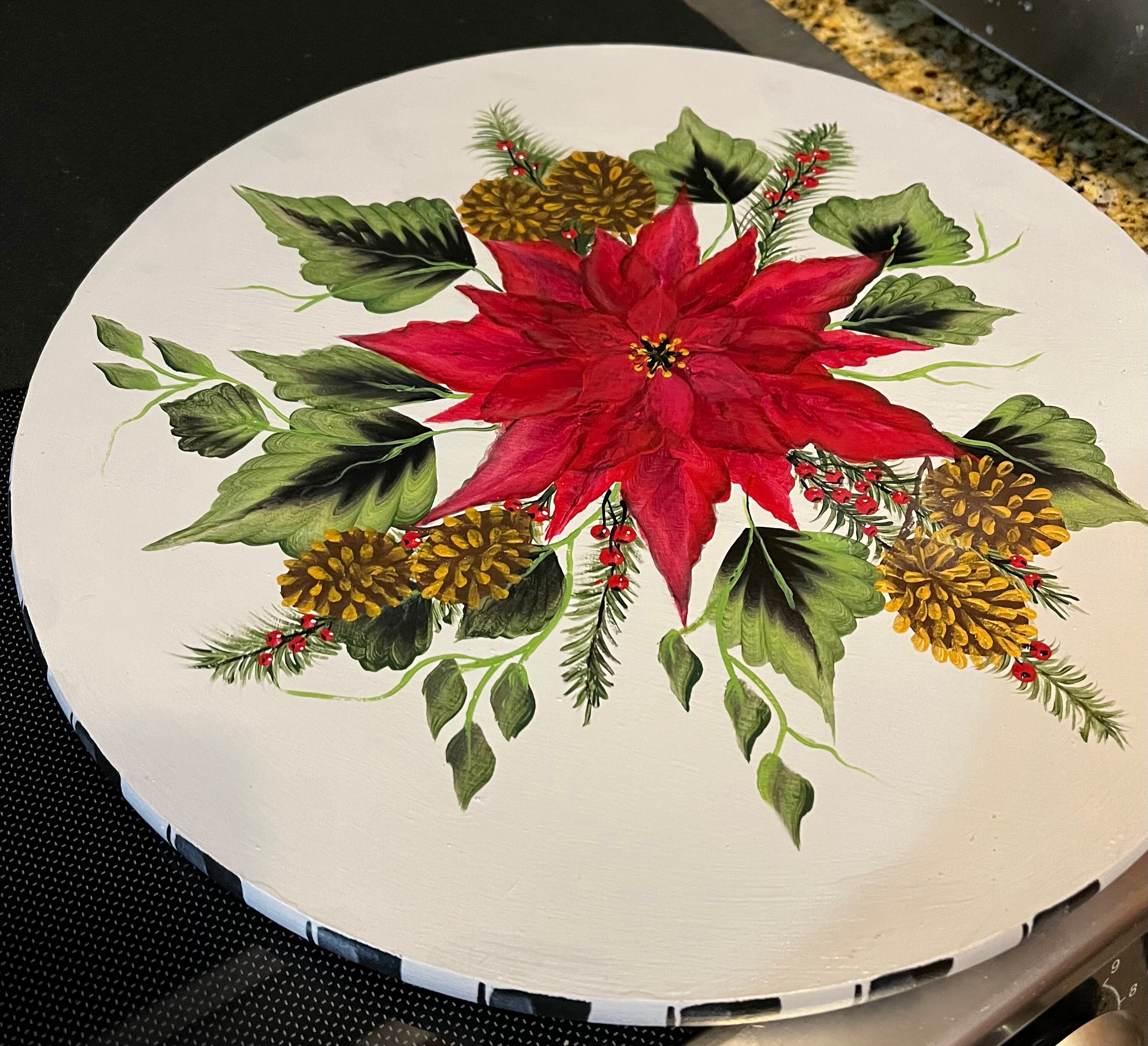 Lazy Susan, Hand Painted Lazy Susan, Turntable, Painted Turntable ...