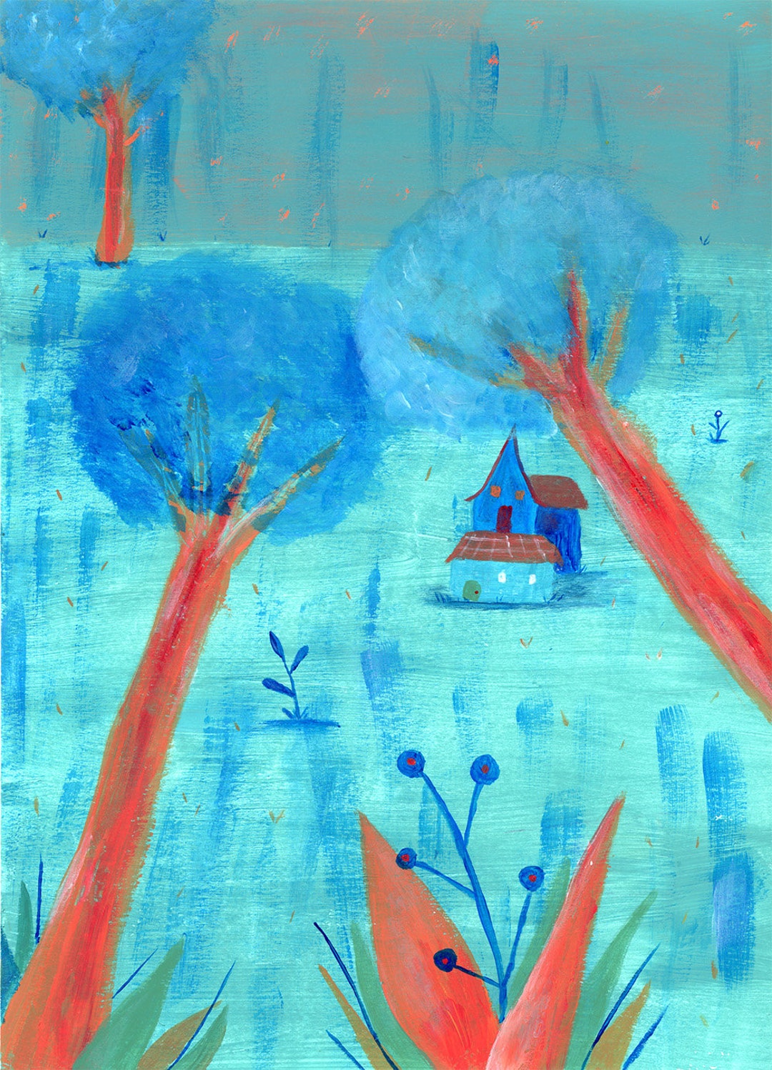 Landscape Print A4 | Fantasy Forest - Etsy