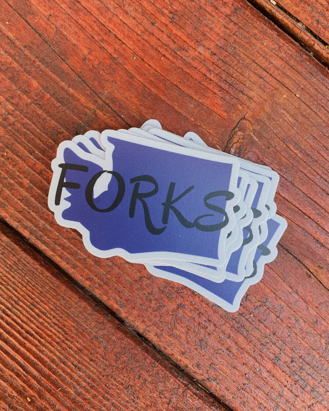 Twilight Forks Washington Sticker - Etsy