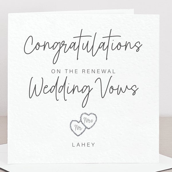 Vow Renewal Greeting Card - Etsy