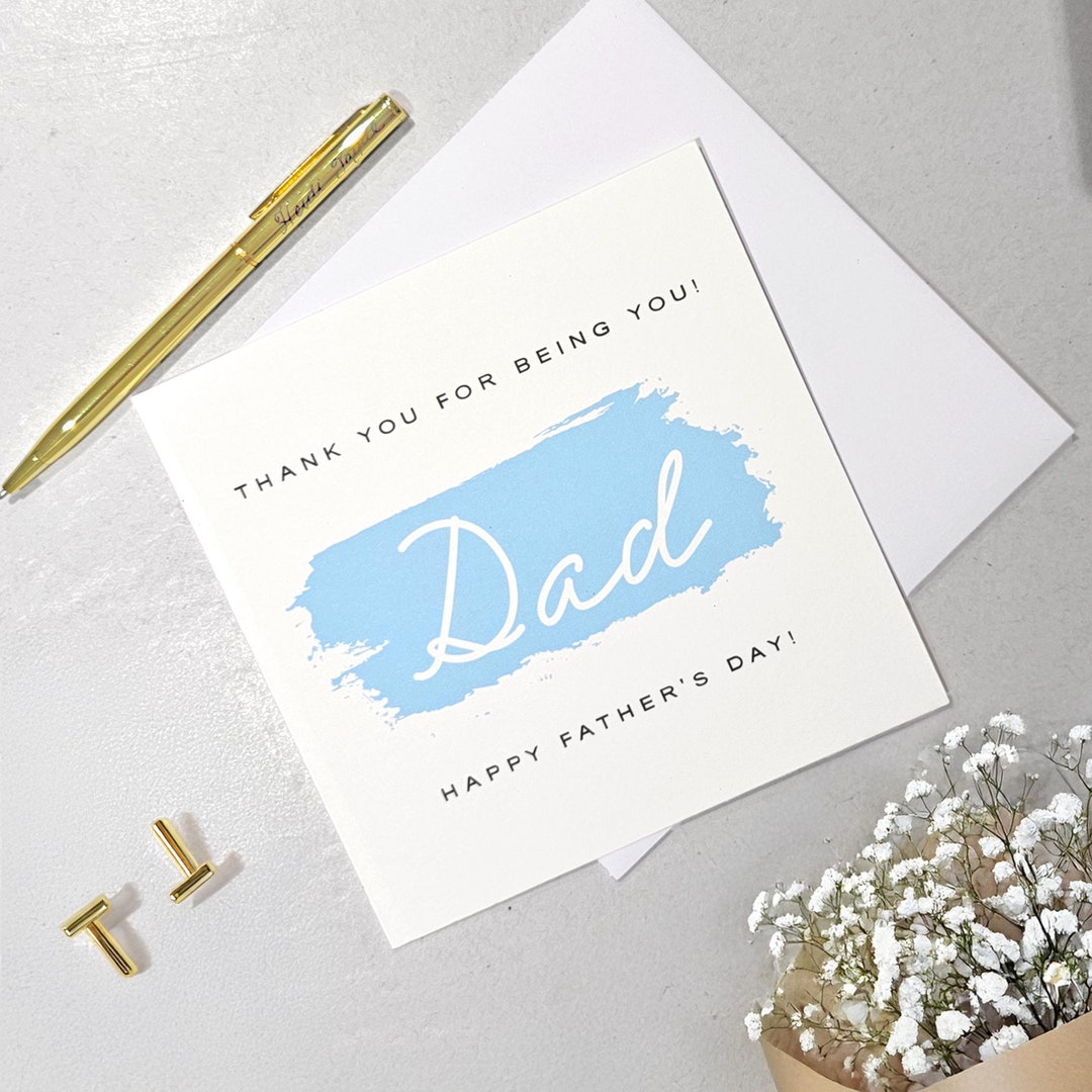 Personalised Fathers Day Card for Dad Personalised Card for Fathers Day ...