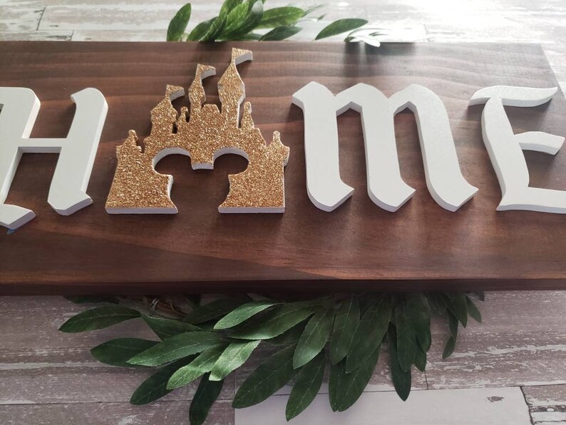 Home Disney Wood Sign Disney Castle - Etsy