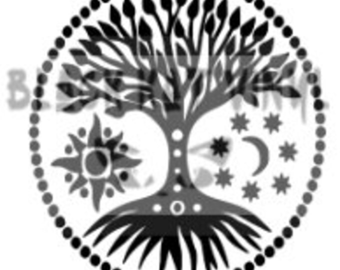 Sun & Moon Tree of Life Decal - Etsy