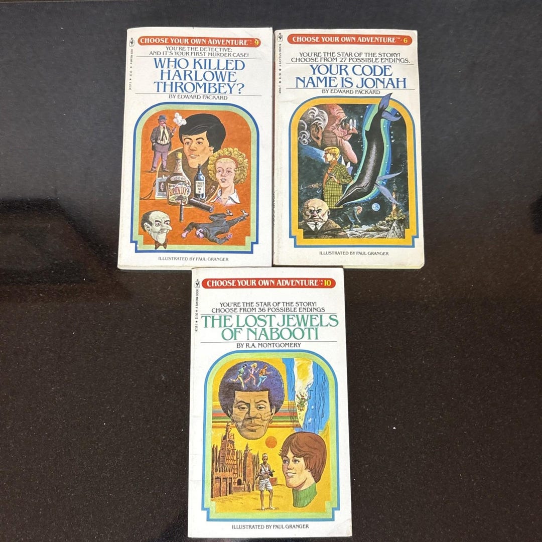 Choose Your Own Adventure Books Lot: CYOA #3, 6, 9, 10 - Etsy