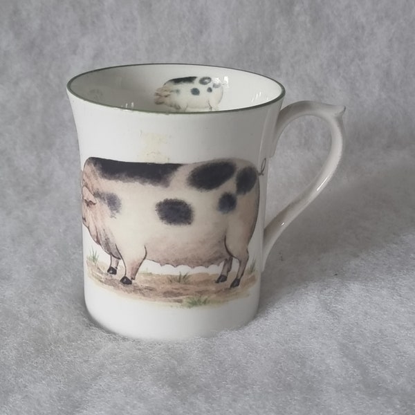 Pig Bone China Mug - Etsy