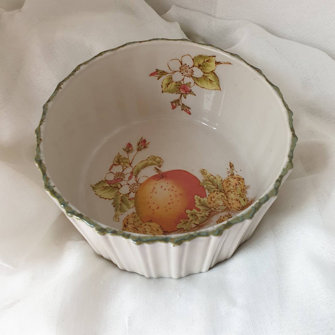 Midwinter Deep Fluted Dish Apple Design Midwinter Fluted Deep | Etsy UK