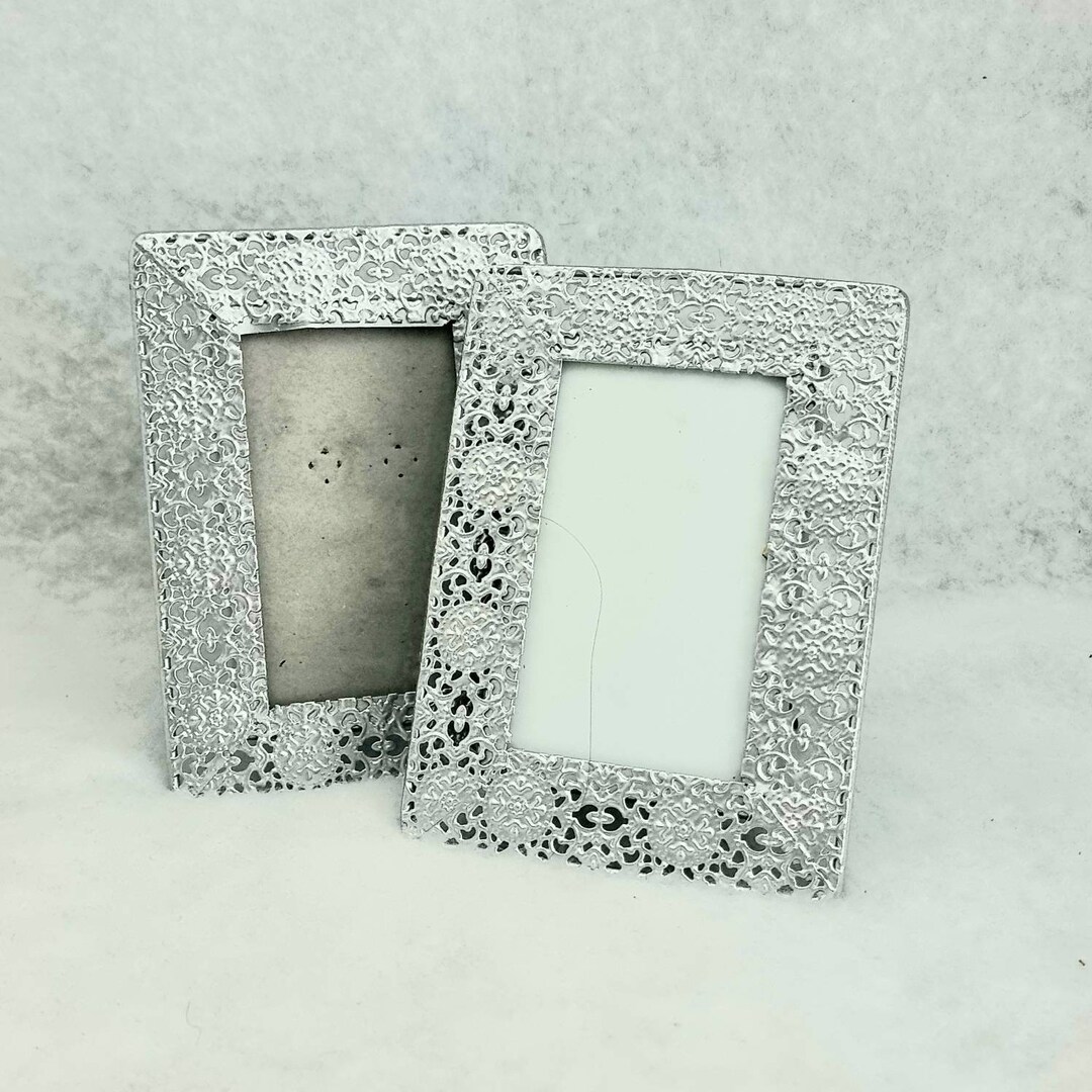 Vintage Silver Filigree Metal Frames Ornate Filigree Frames - Etsy